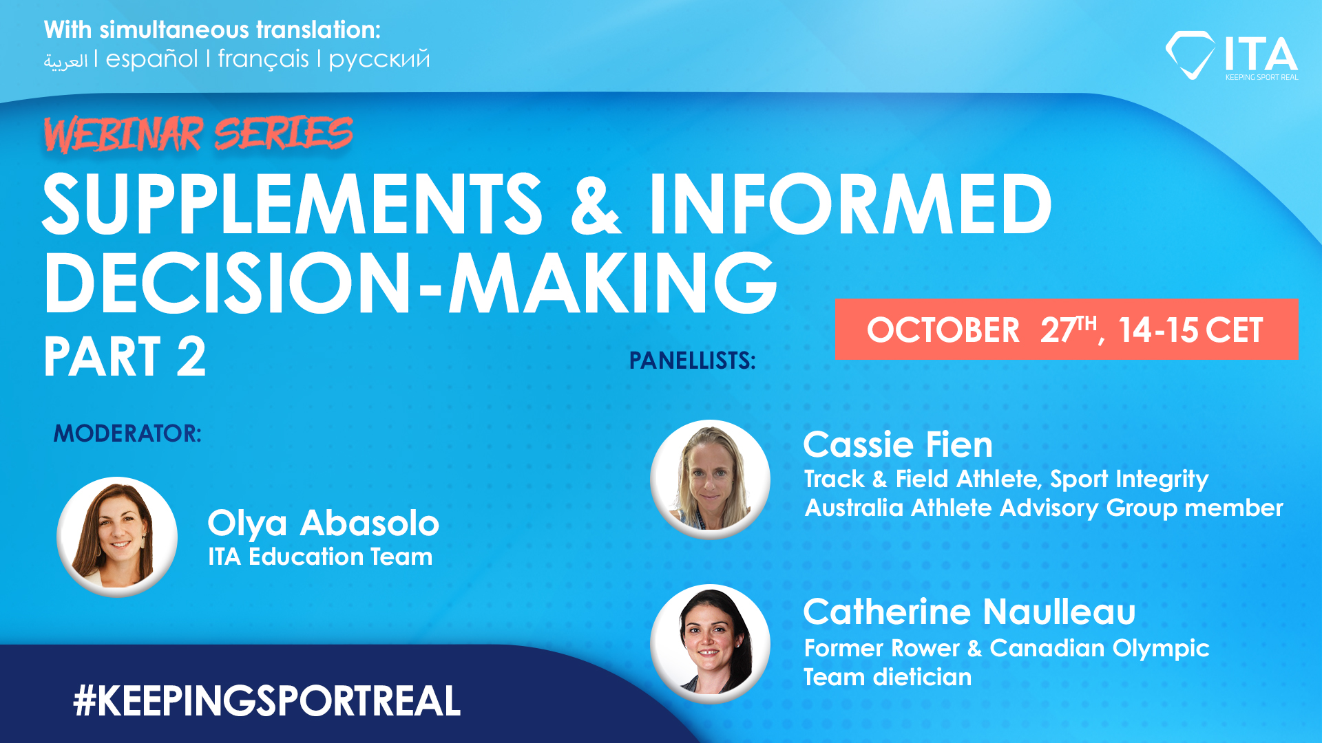 ITA Webinar - Supplements & Informed Decision-Making Part 2 ...